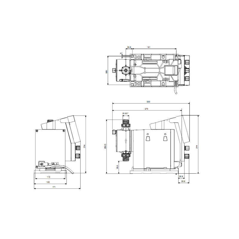 Grundfos DDA 30-4 FCM-C Digital Chemical Dosing Pump | 30 L/h max flow ...