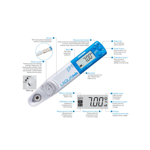 Horiba LAQUAtwin PH22 Compact Pocket pH Meter