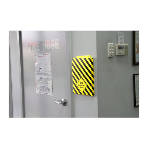 Plastic SDS/MSDS Wall Mount File Box for storing Safety Data Sheets ...