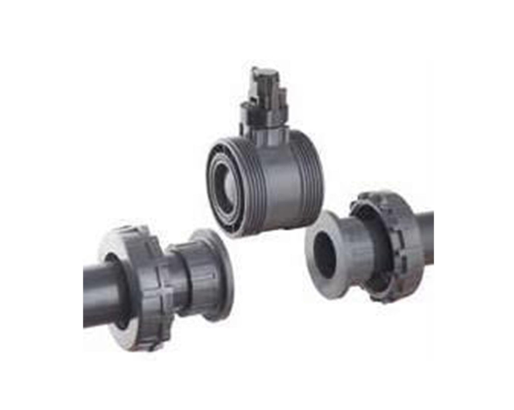 FIP 100 mm (DN100) Easyfit VEEFV 2-Way PVC-U Ball Valve | BSP Thread