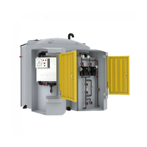 Polymaster 5000 Litre Self-Bunded Chemical Tank with Lockable Cabinet