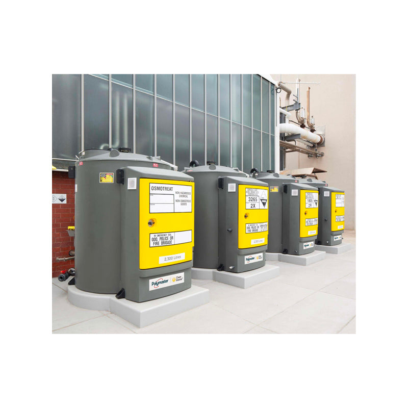 Polymaster 5000 Litre Self-Bunded Chemical Tank with Lockable Cabinet